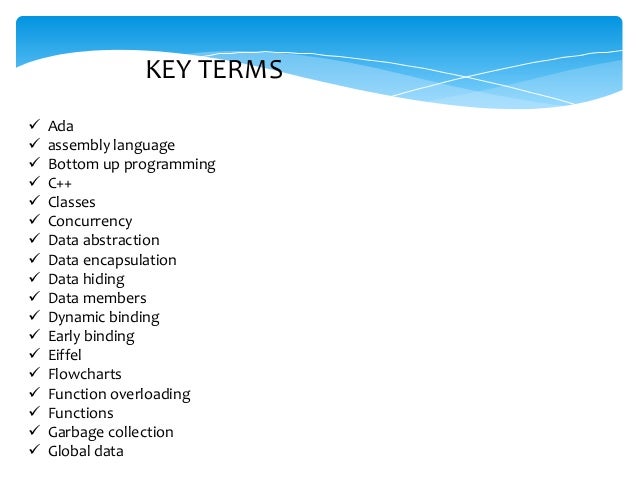 Principles Of Object Oriented Programming