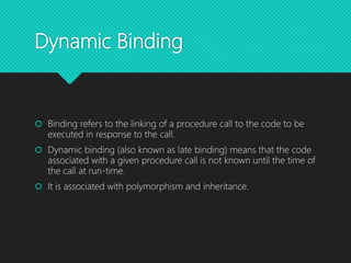 Principles of oop | PPTX | Programming Languages | Computing