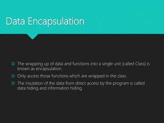 Principles of oop | PPTX | Programming Languages | Computing