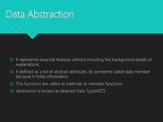 Principles of oop | PPTX | Programming Languages | Computing