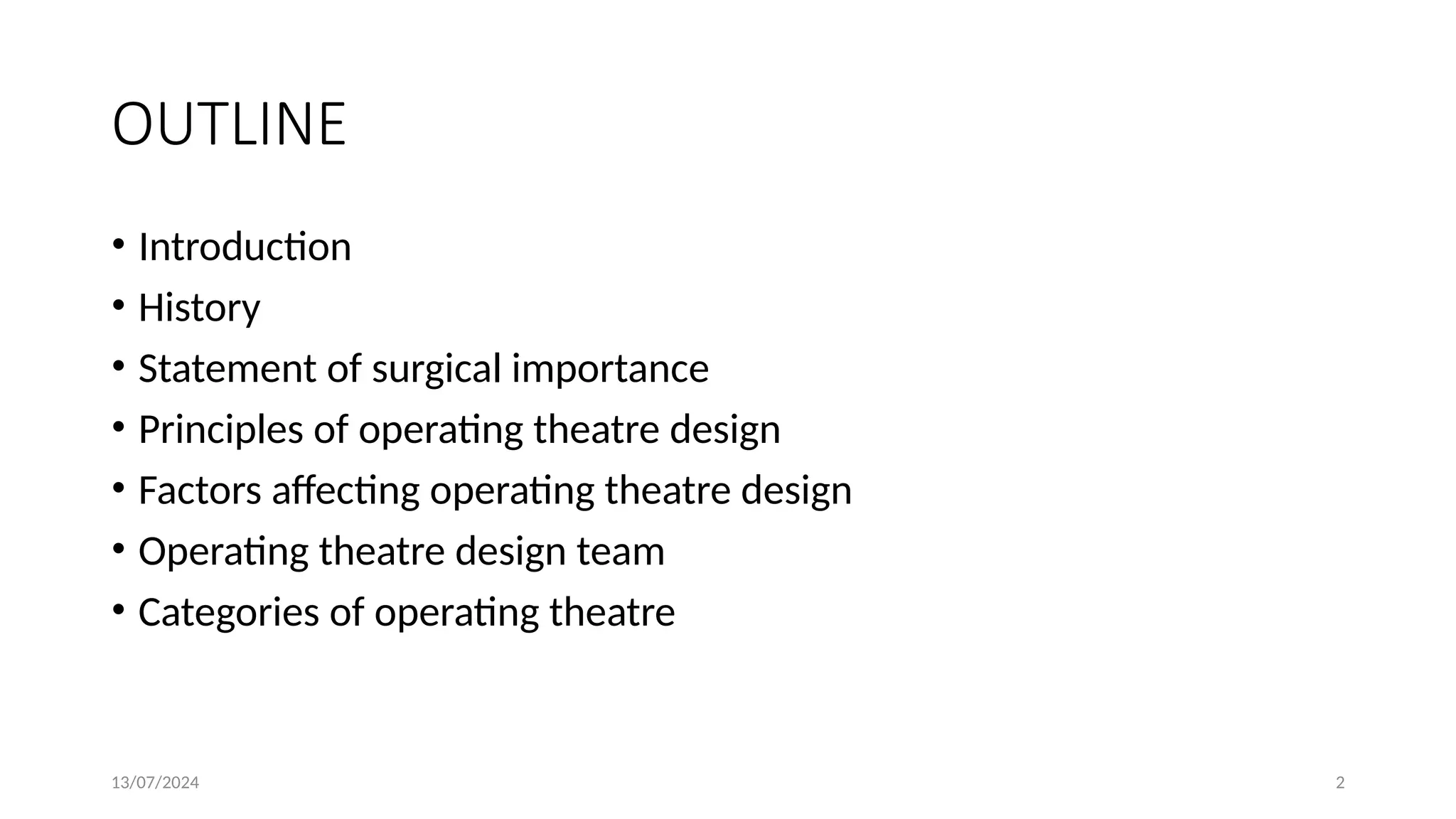 PRINCIPLES OF OPERATING THEATRE DESIGN.pptx | Healthcare Industry ...