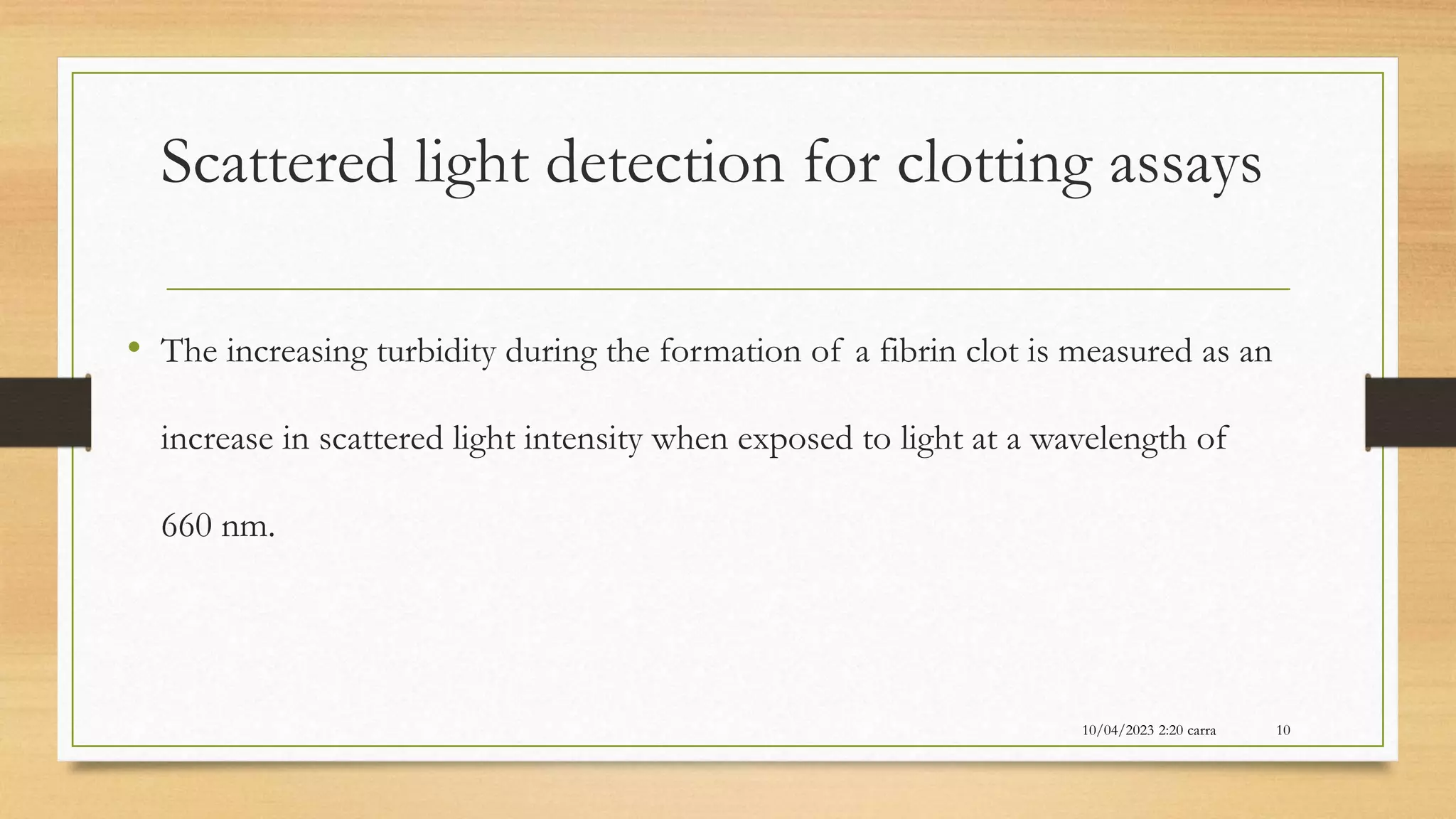PRINCIPLES OF OPERATIONOF THE AUTOMATED COAGULATION ANALZER.pptx