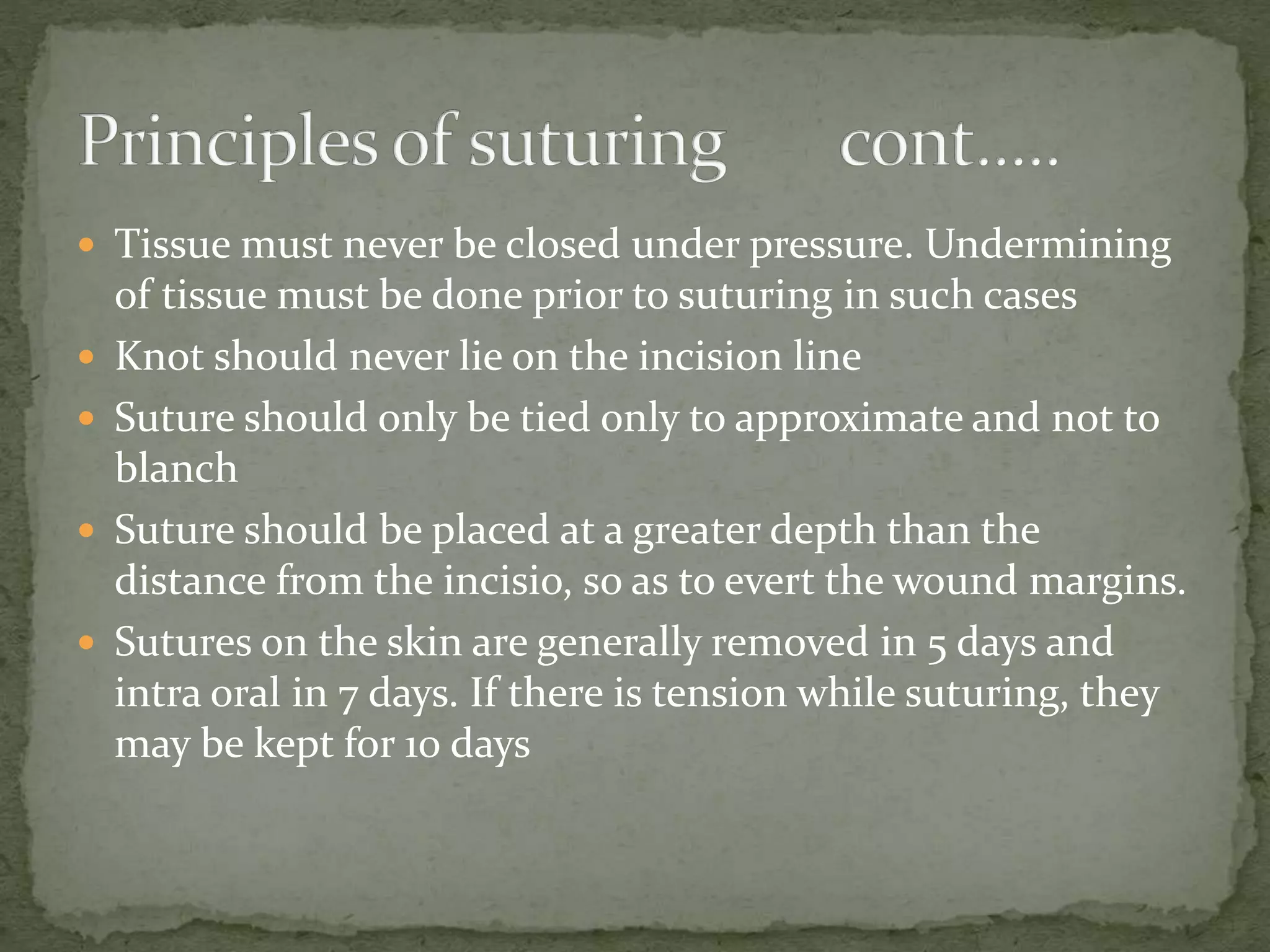 Principles of oral surgery | PPTX