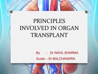 Principles of organ transplant and Renal transplant | PPTX