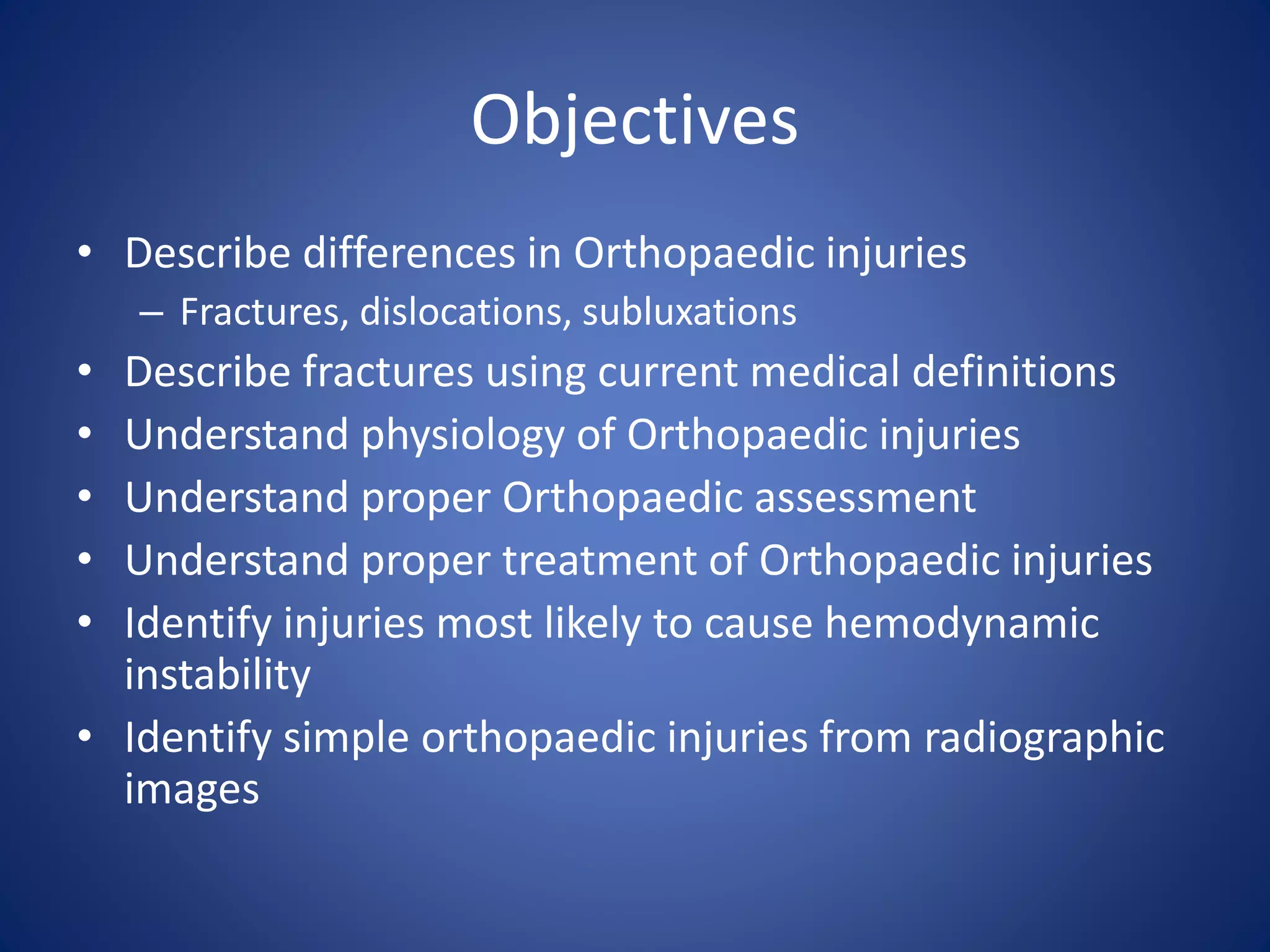 Principles of orthopaedic care | PPTX