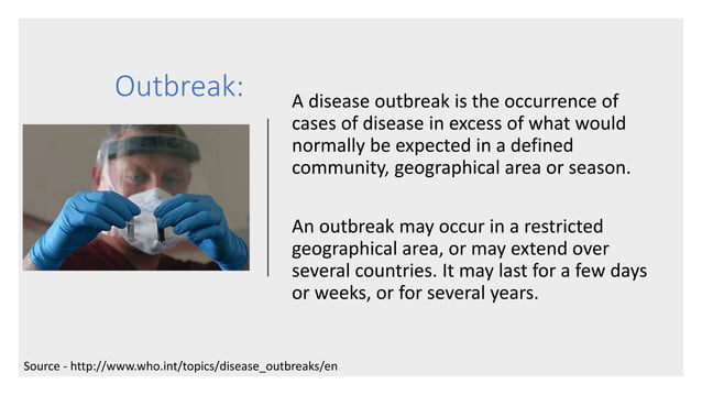 Principles of outbreak investigation | PPTX