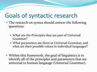 Principles of parameters | PPTX