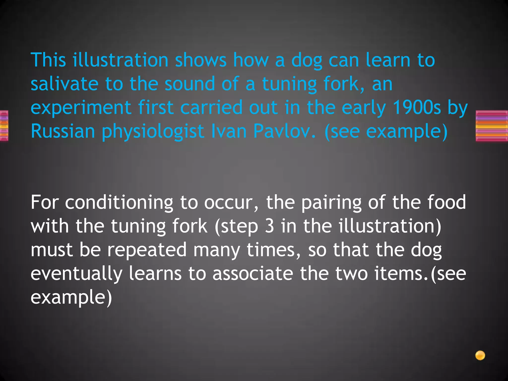 Principles of pavlovian conditioning | PPTX
