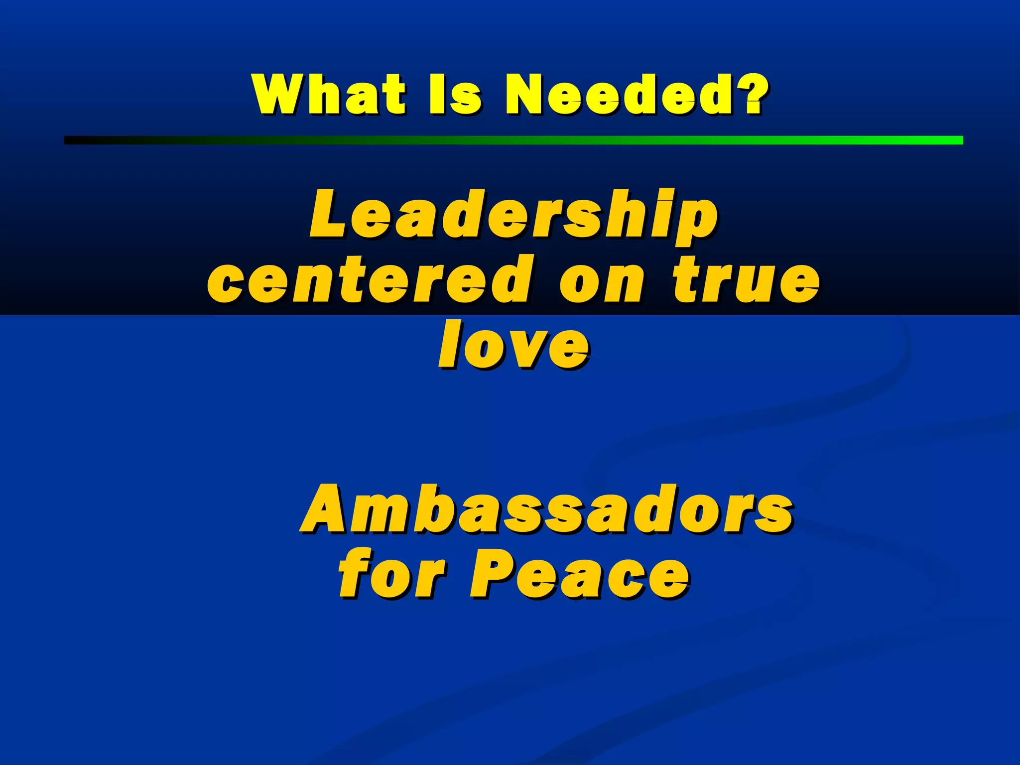 Principles of peacebuilding to lecture | PPT