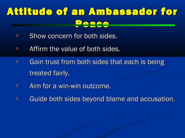 Principles of peacebuilding to lecture | PPT | Spirituality | Religion ...