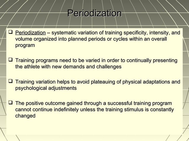 Principlesof periodization | PPT