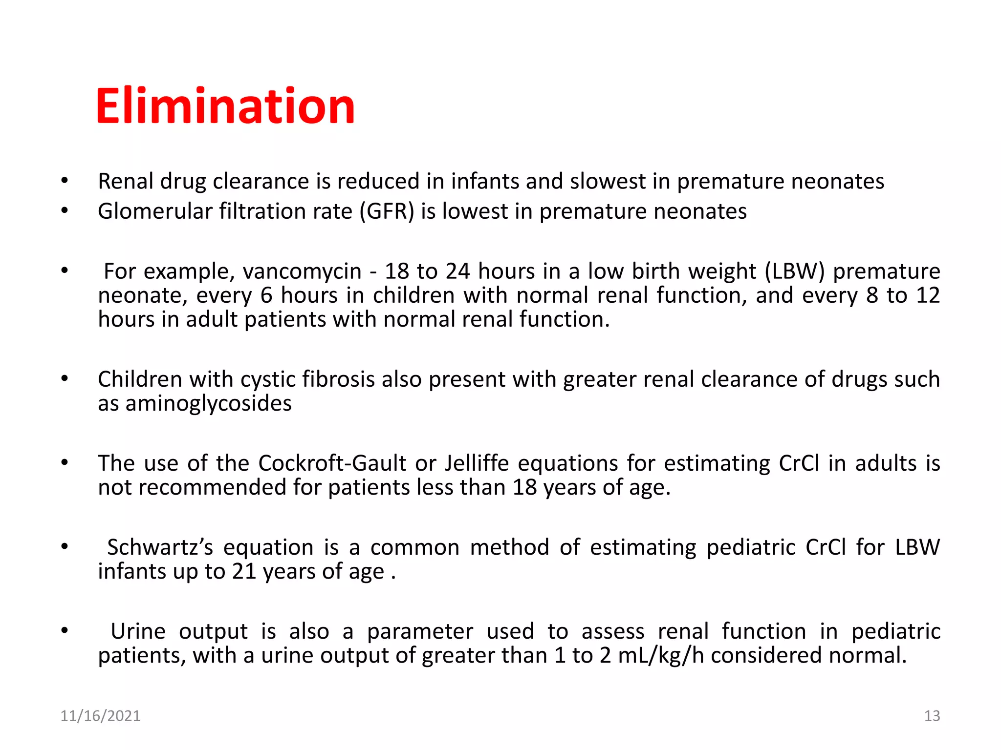 Principles of pharmacotherapy in neonates and paediatric population21 ...
