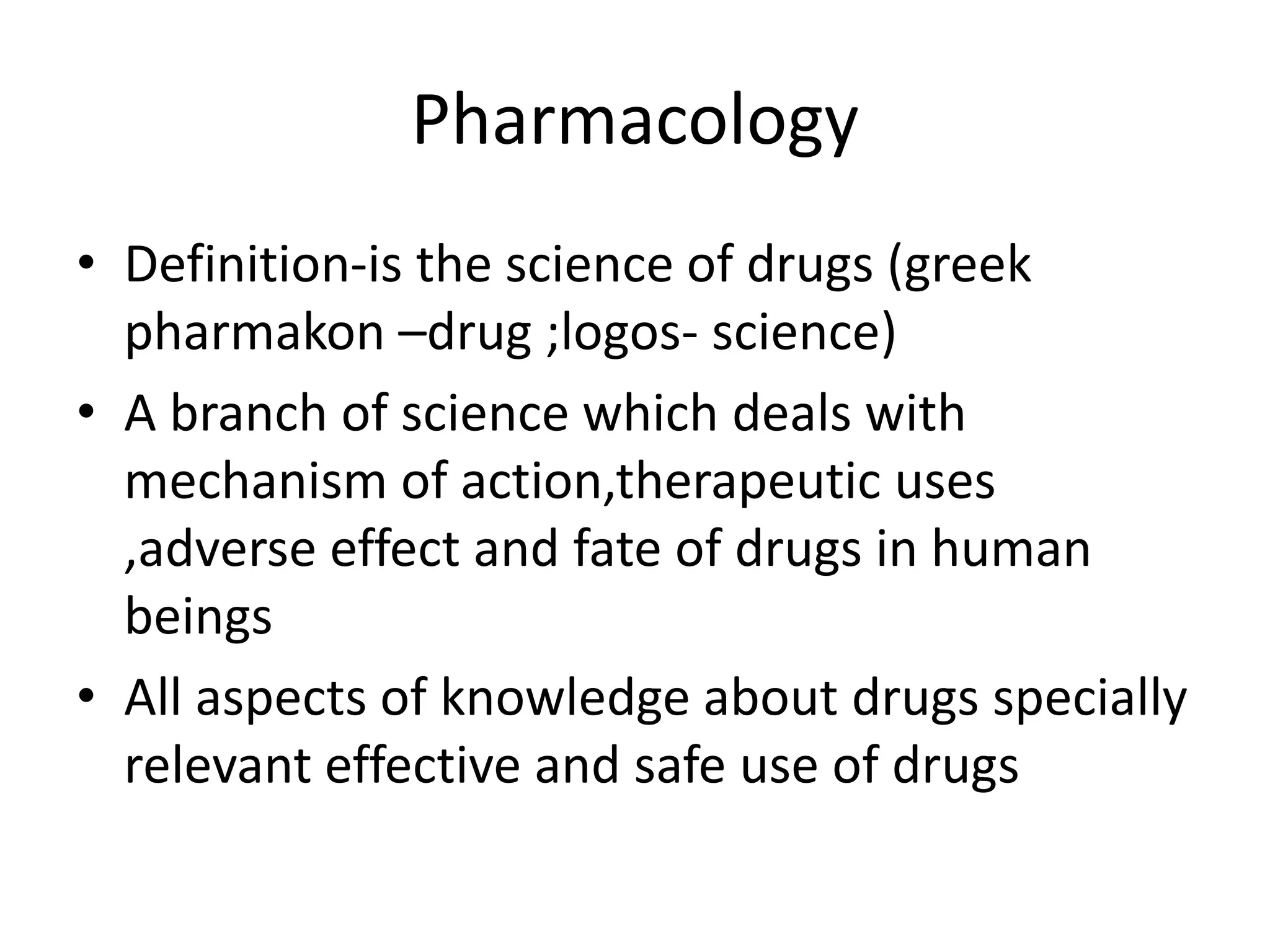 Principles of pharmcology and pharmacotherapeutics | PPTX