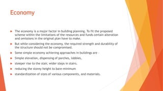 Principles of building planning | PPTX