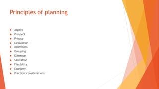 Principles of building planning | PPTX