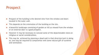 Principles of building planning | PPTX