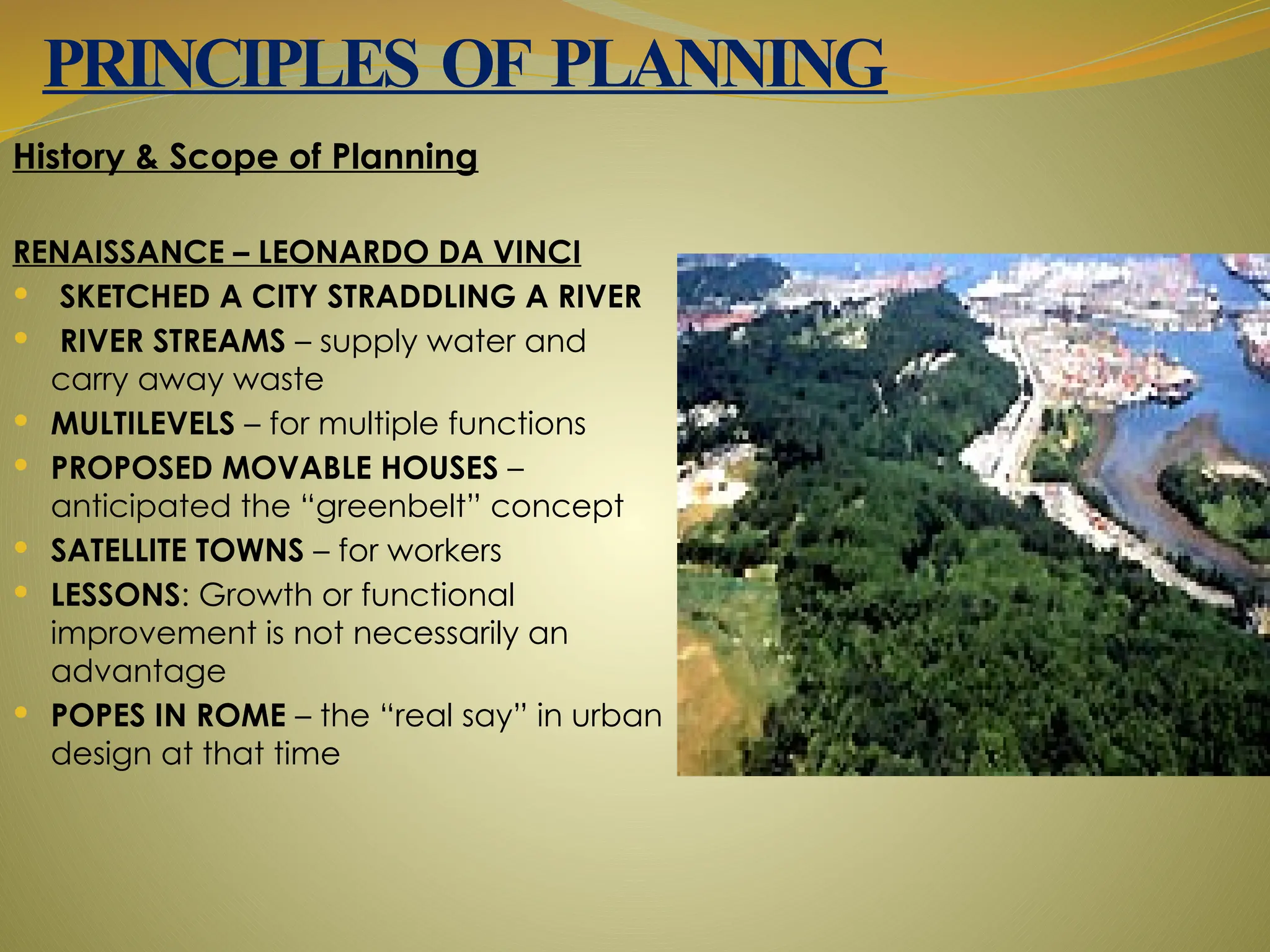 PRINCIPLES OF PLANNING - GENRRAL PRINCIPLES OF PLANNING, URBAN AND ...