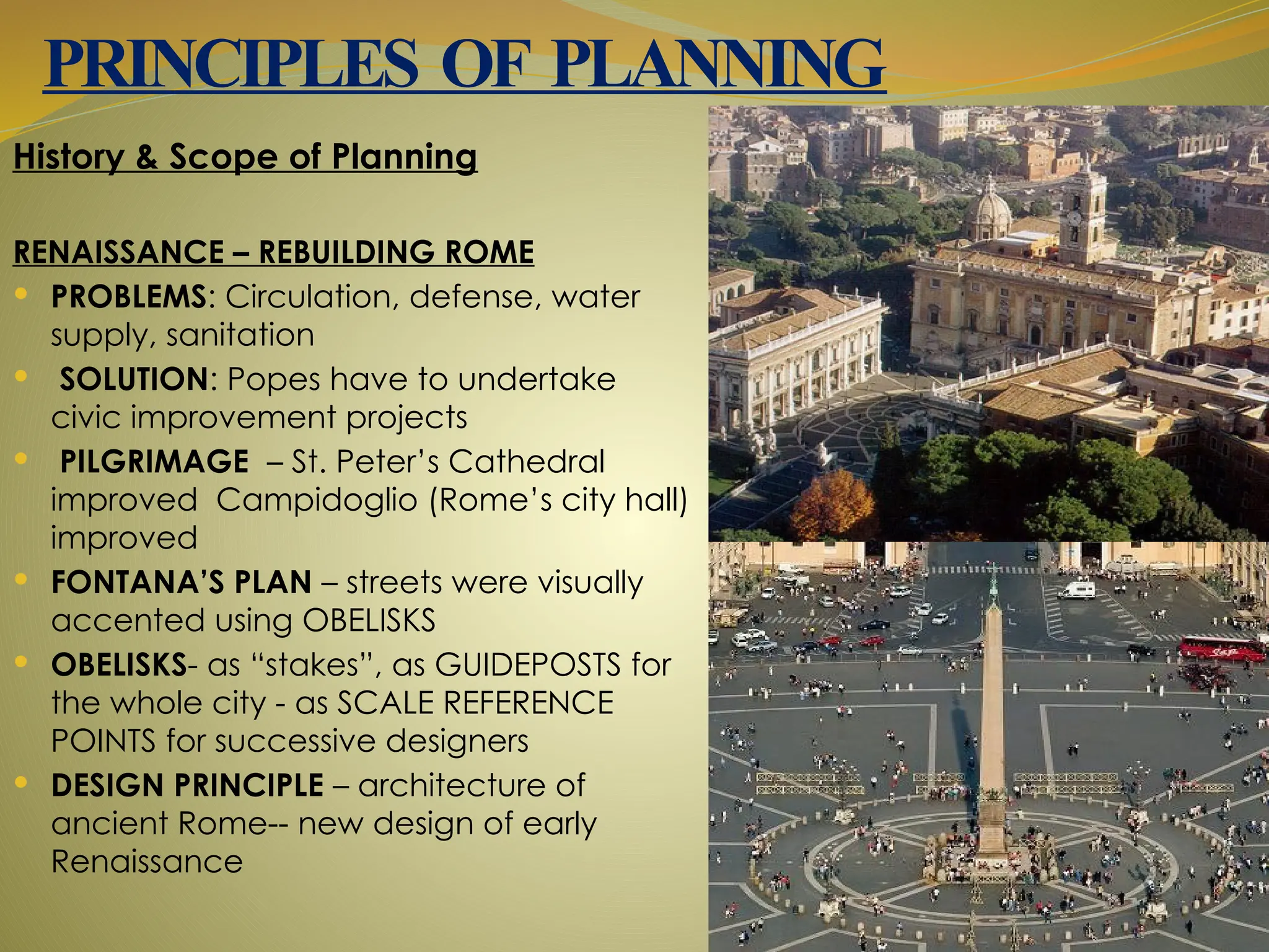 PRINCIPLES OF PLANNING - GENRRAL PRINCIPLES OF PLANNING, URBAN AND ...