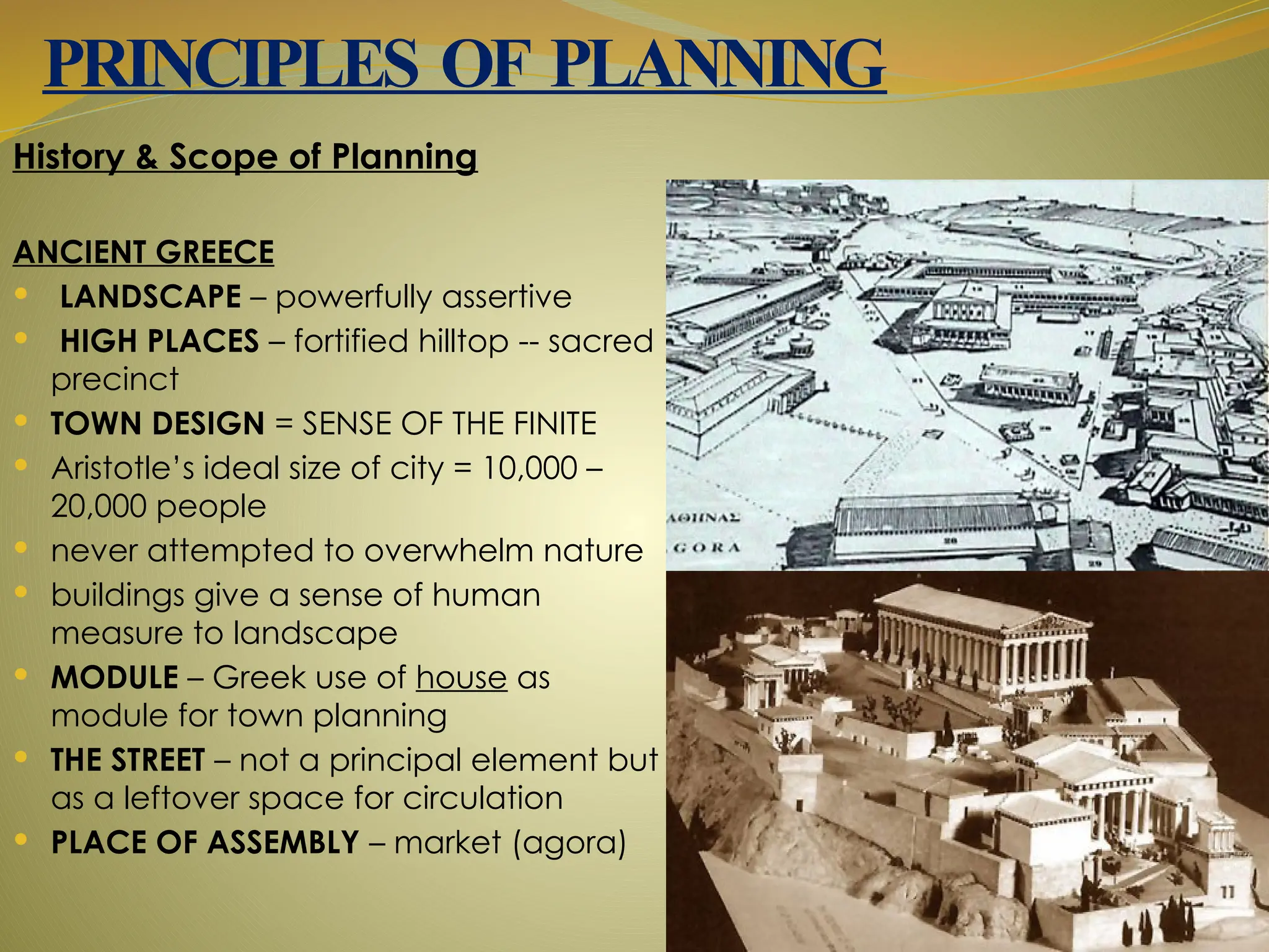 PRINCIPLES OF PLANNING - GENRRAL PRINCIPLES OF PLANNING, URBAN AND ...