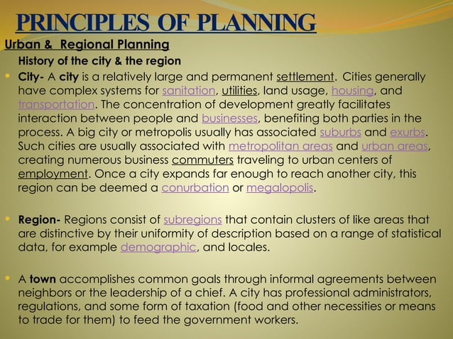 PRINCIPLES OF PLANNING - GENRRAL PRINCIPLES OF PLANNING, URBAN AND REGIONAL PLANNING, HOUSING ...