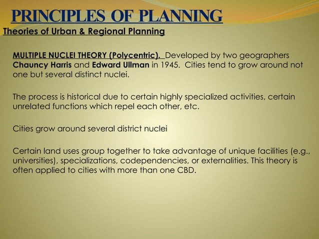 PRINCIPLES OF PLANNING - GENRRAL PRINCIPLES OF PLANNING, URBAN AND ...