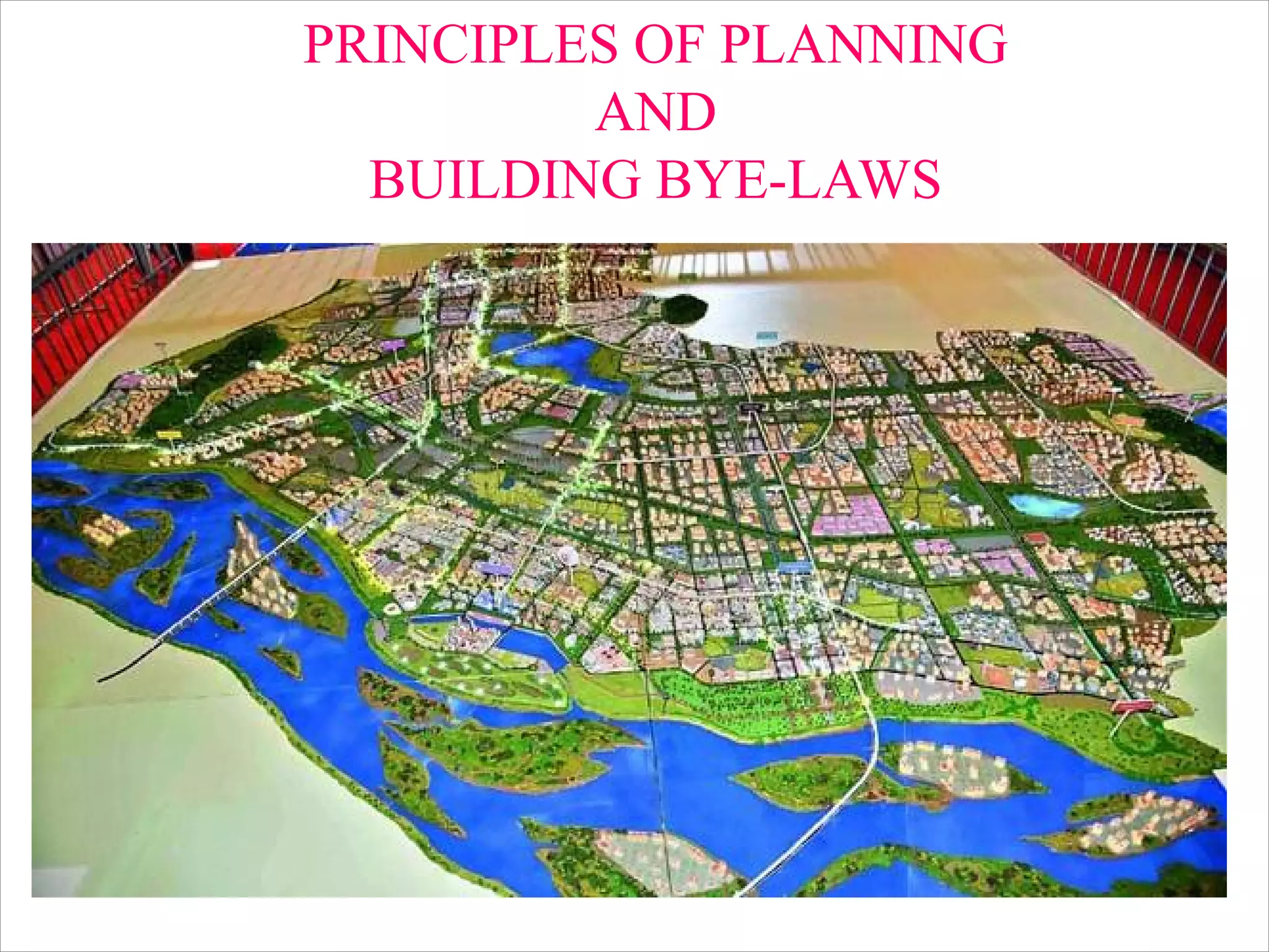 Principles of planning and bye laws pns | PDF