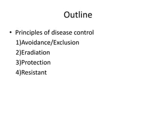 Principles of plant disease control | PPTX