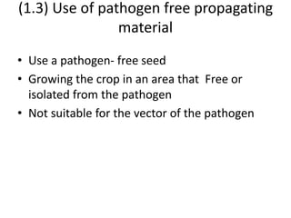 Principles of plant disease control | PPTX