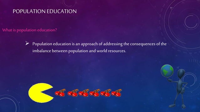 Principles of population education | PPTX | Environmental Services ...