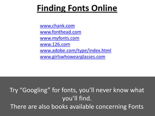 Principles Of Power Point Design Manipulating Typography | PPT
