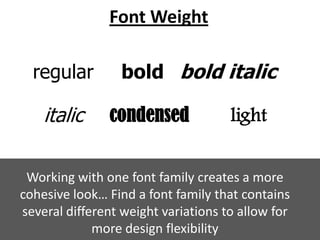 Principles Of Power Point Design Manipulating Typography | PPT