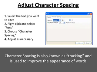 Principles Of Power Point Design Manipulating Typography | PPT