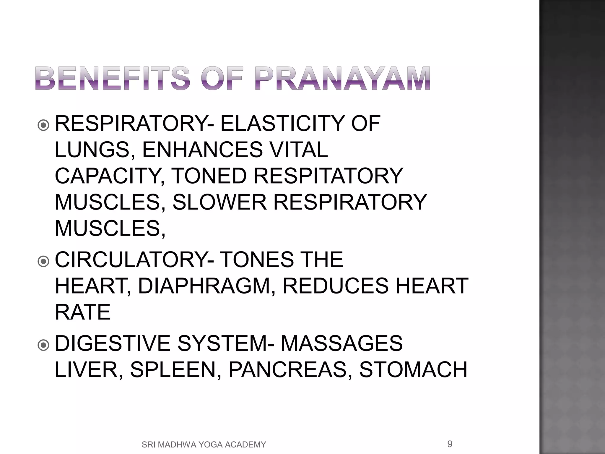 Principles of pranayam | PPTX