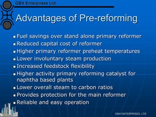 Principles of Pre-reforming Technology | PDF