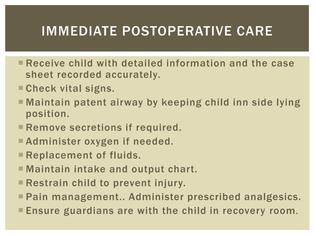 Principles of Pre and post operative care.pptx | First Aid | Injuries