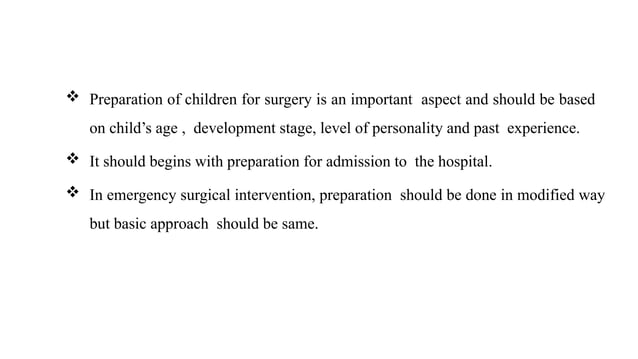 Chapter - I Principles of Pre and Post Operative Care of Infants and Children.pptx
