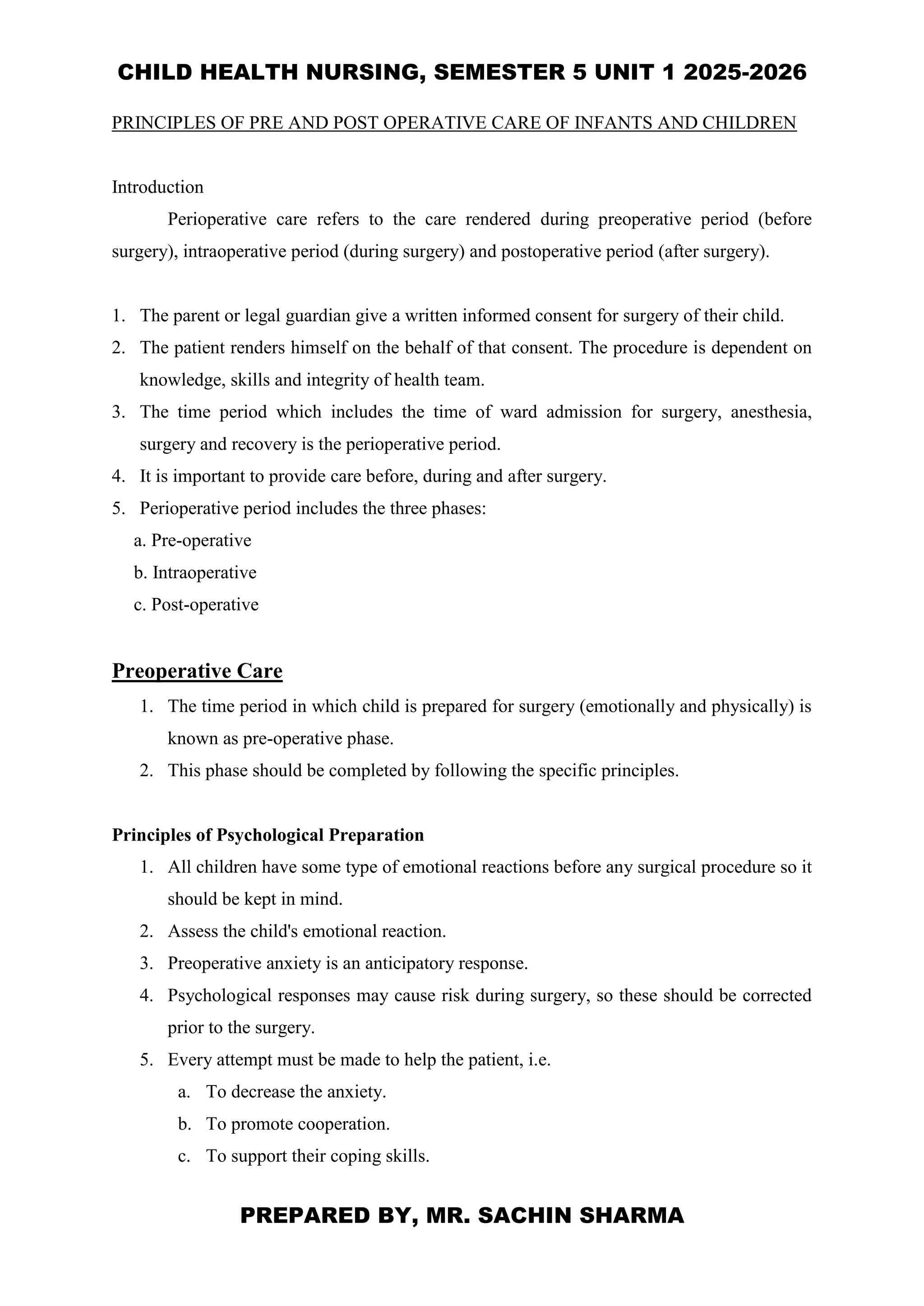 PRINCIPLES OF PRE AND POST OPERATIVE CARE OF INFANTS AND CHILDREN.pdf