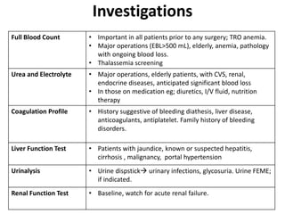 Principles of preoperative assessment | PPTX