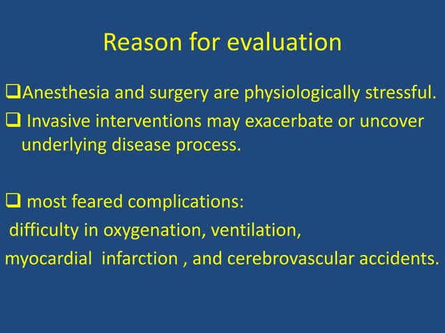 principles of preoperative evaluation and preparation.pptx | Lung and ...