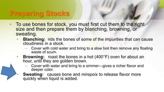 principlesofpreparingstocks | PDF | Cooking | Food & Drink