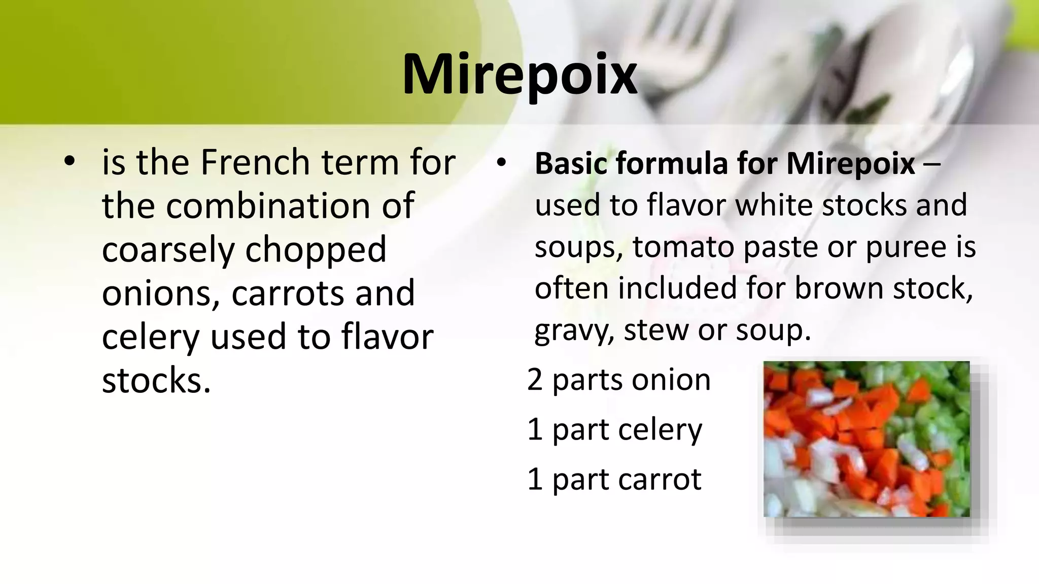 Principles of preparing stocks | PPTX