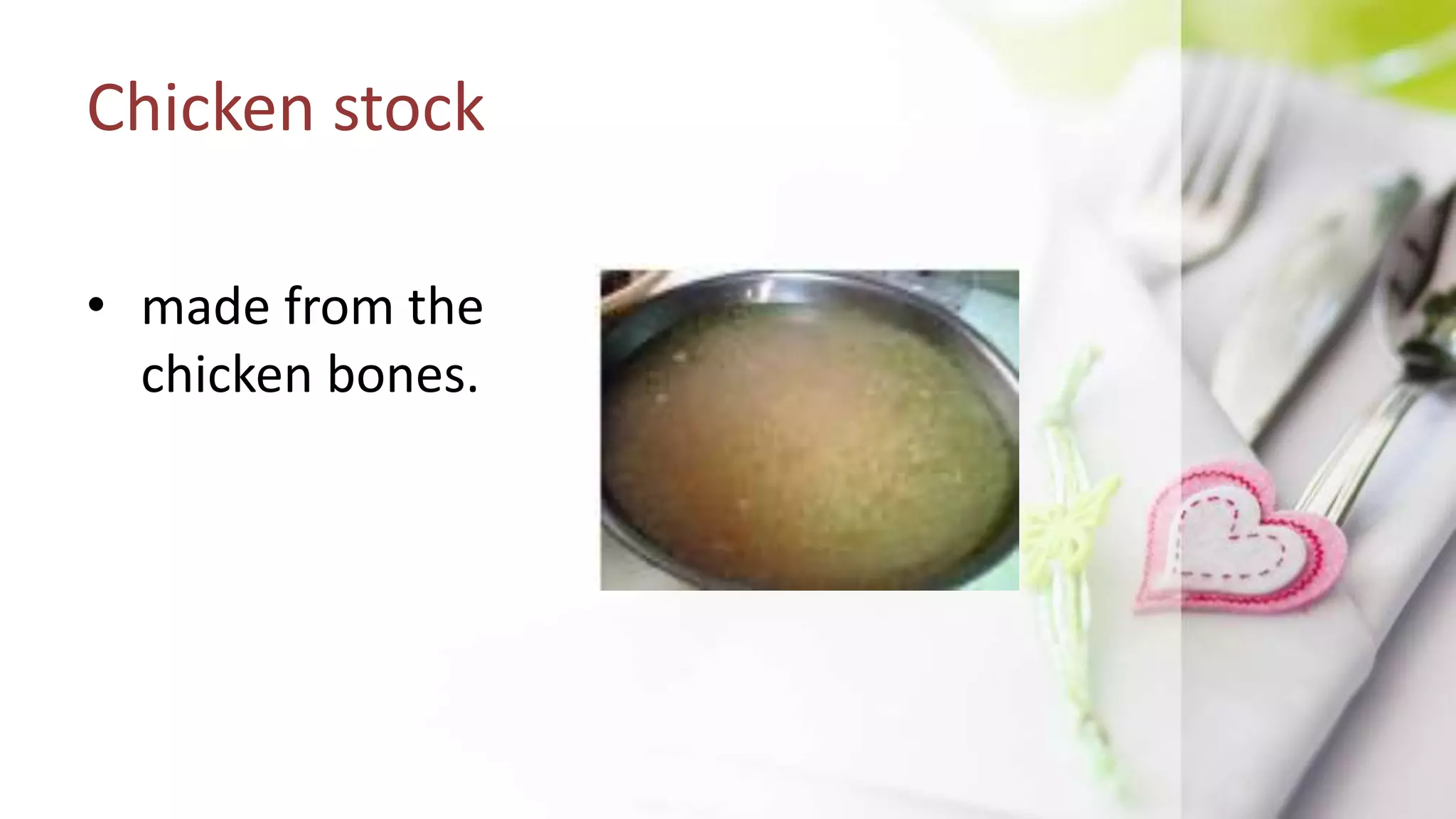 Principles of preparing stocks | PPTX