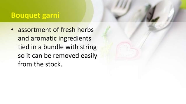 Principles of preparing stocks | PPTX