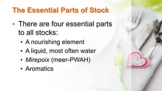 Principles of preparing stocks | PPTX