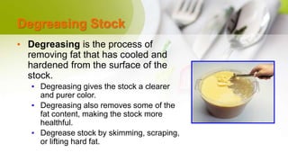 Principles of preparing stocks | PPTX