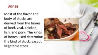 Principles of preparing stocks | PPTX