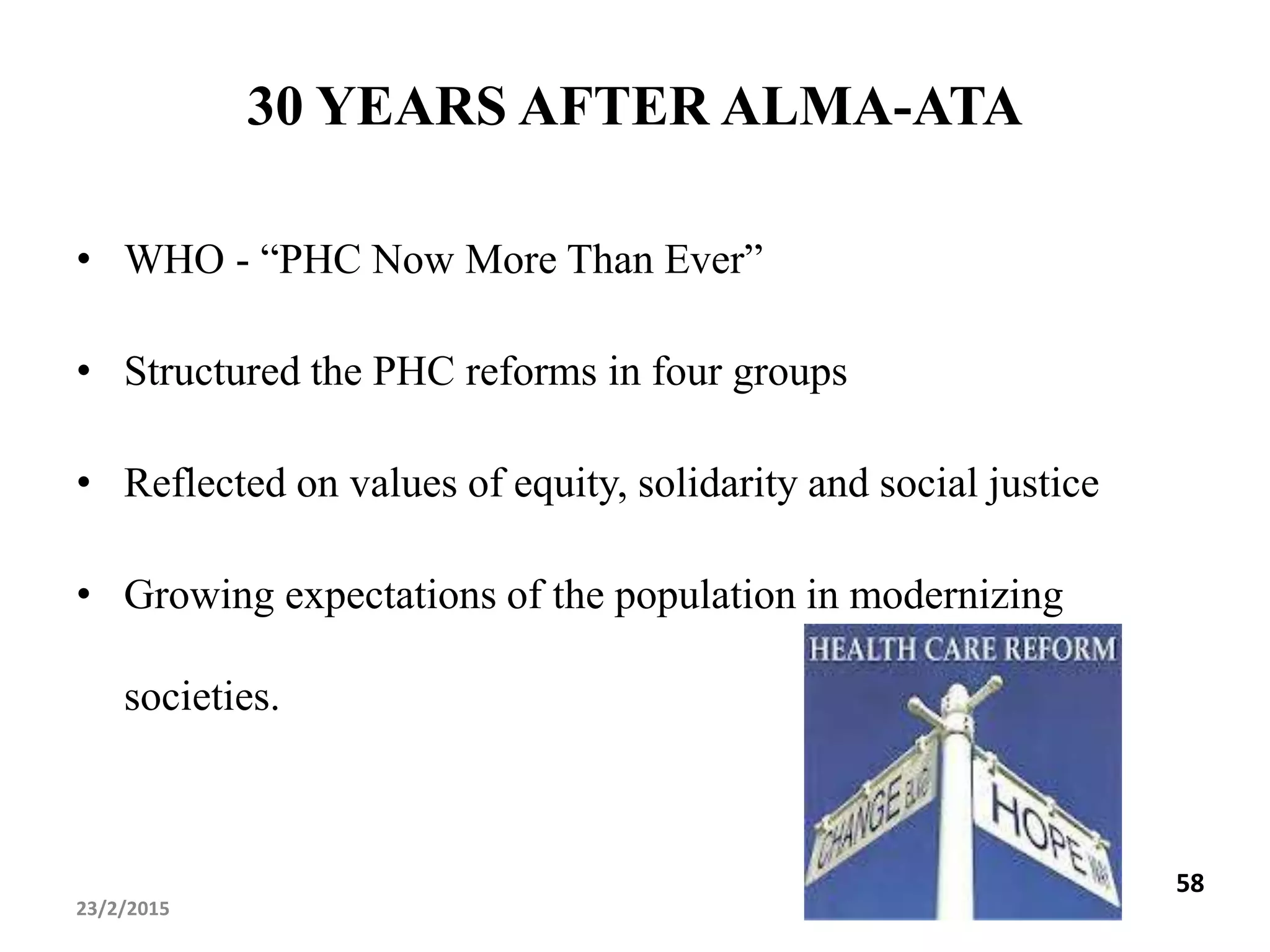 Principles of primary health care | PPTX