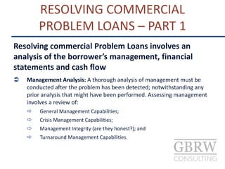 Principles of Problem Loan Management | PPTX