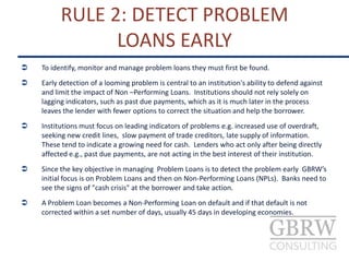 Principles of Problem Loan Management | PPTX