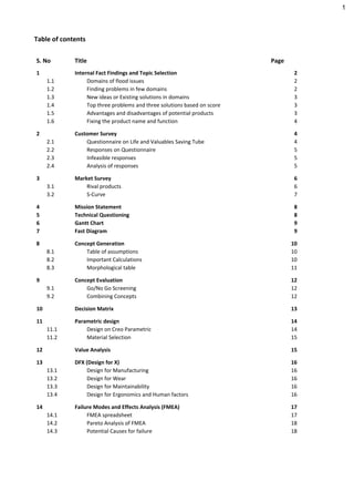 Principles of Product Design Project Report | PDF